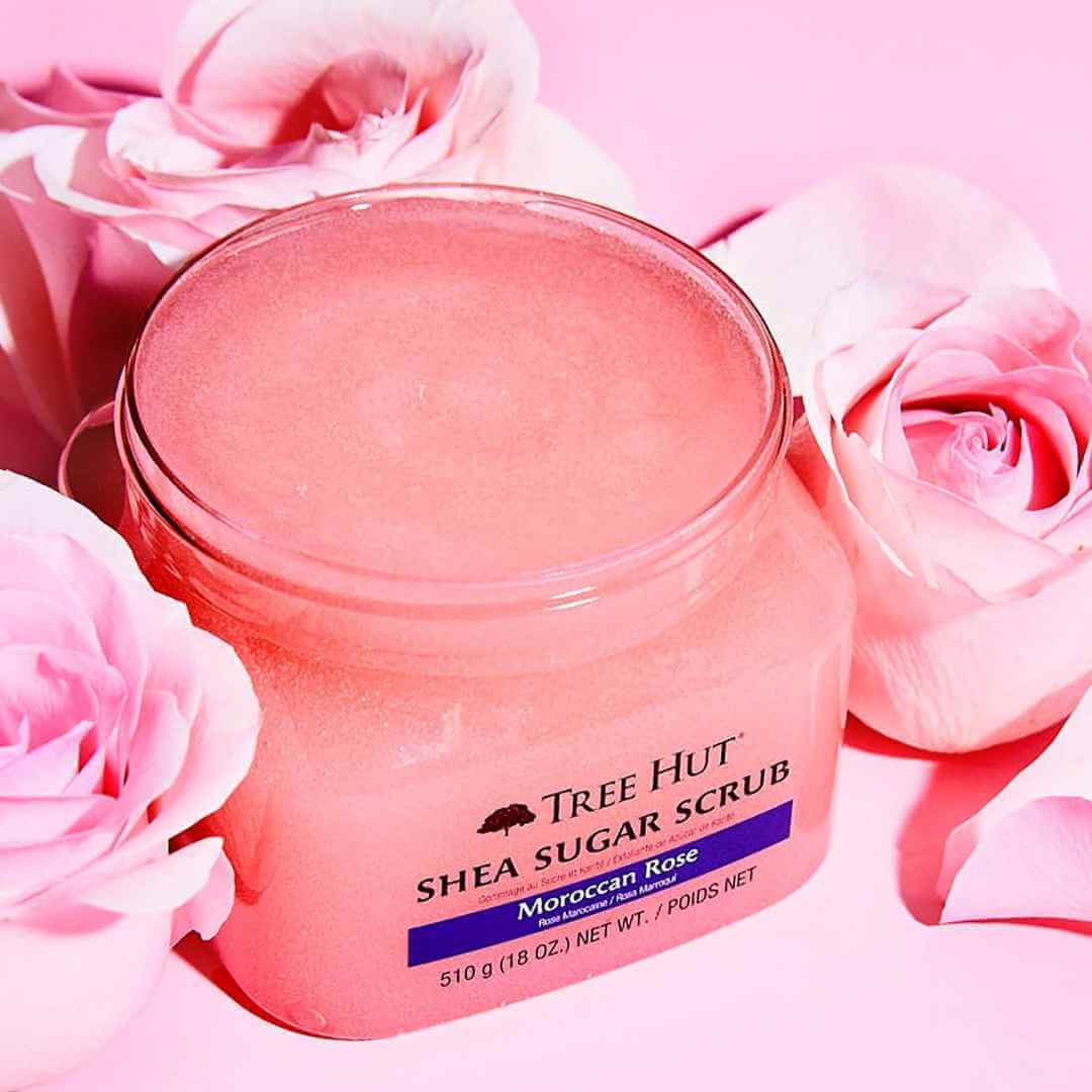 Скраб для тіла з ароматом троянди Tree Hut Moroccan Rose Sugar Scrub ...